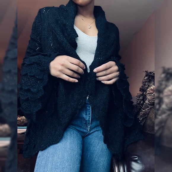 Anthropologie | Sweaters | Anthropologie Moth Black Cardigan | Poshmark